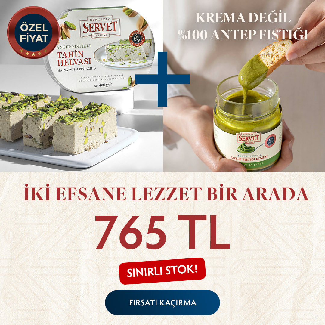 Servet | El Yapımı Helva, Lokum, Atalık Altın Susamdan Tahin