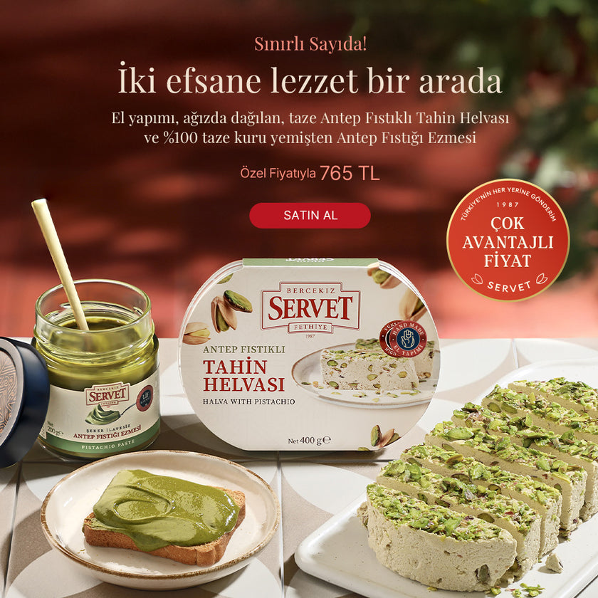 Servet | El Yapımı Helva, Lokum, Atalık Altın Susamdan Tahin