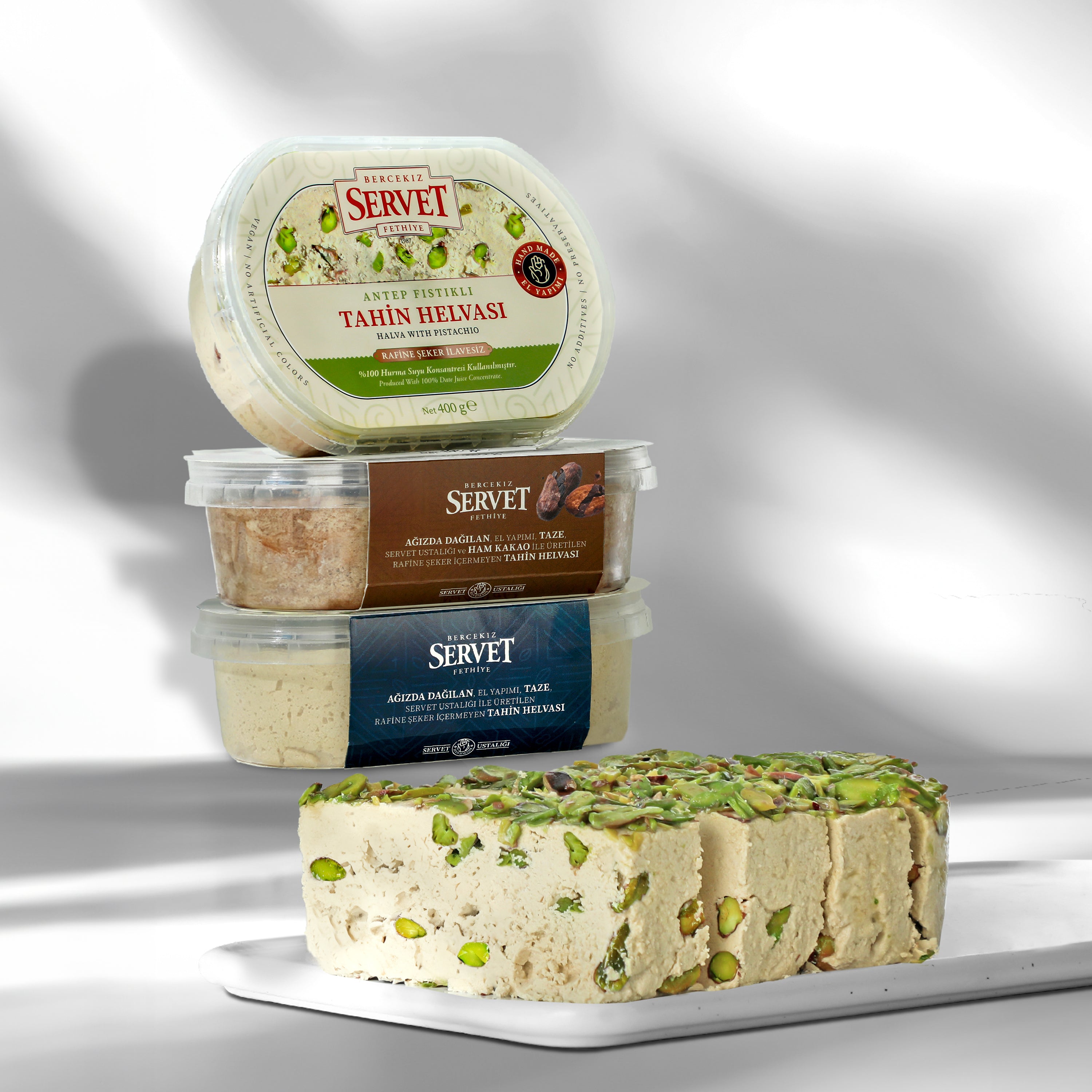 Fresh Tahini Halva Without Added Refined Sugar 3-Pack – Servet