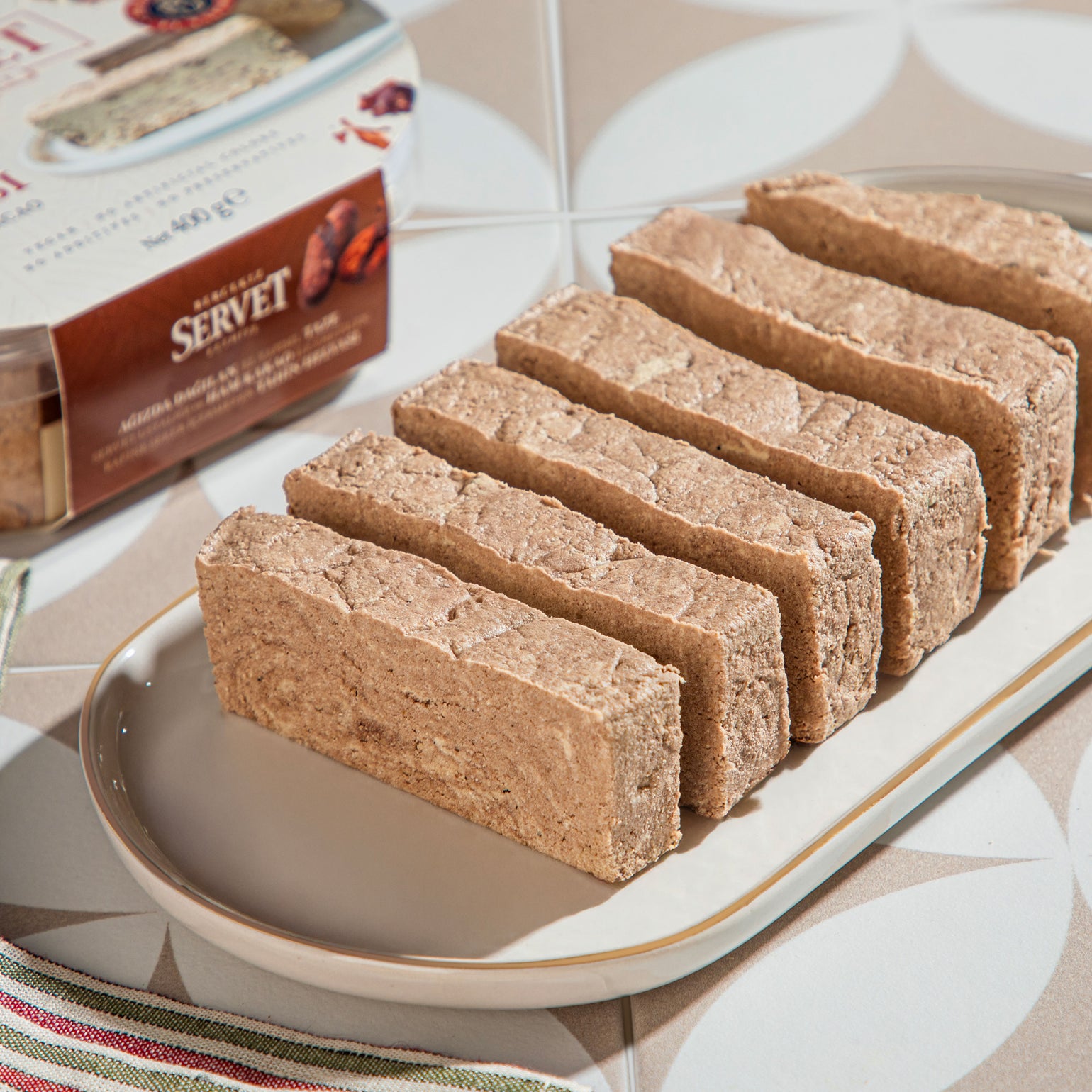 Rafine Şeker İlavesiz - Kakaolu Taze Tahin Helvası 400g – Servet
