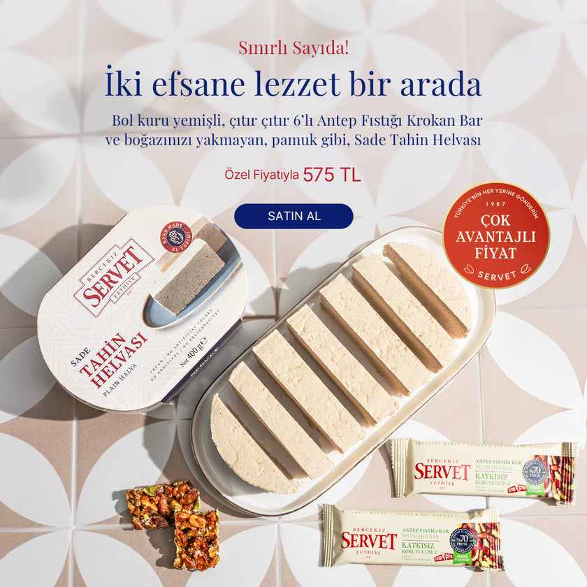 Servet | El Yapımı Helva, Lokum, Atalık Altın Susamdan Tahin