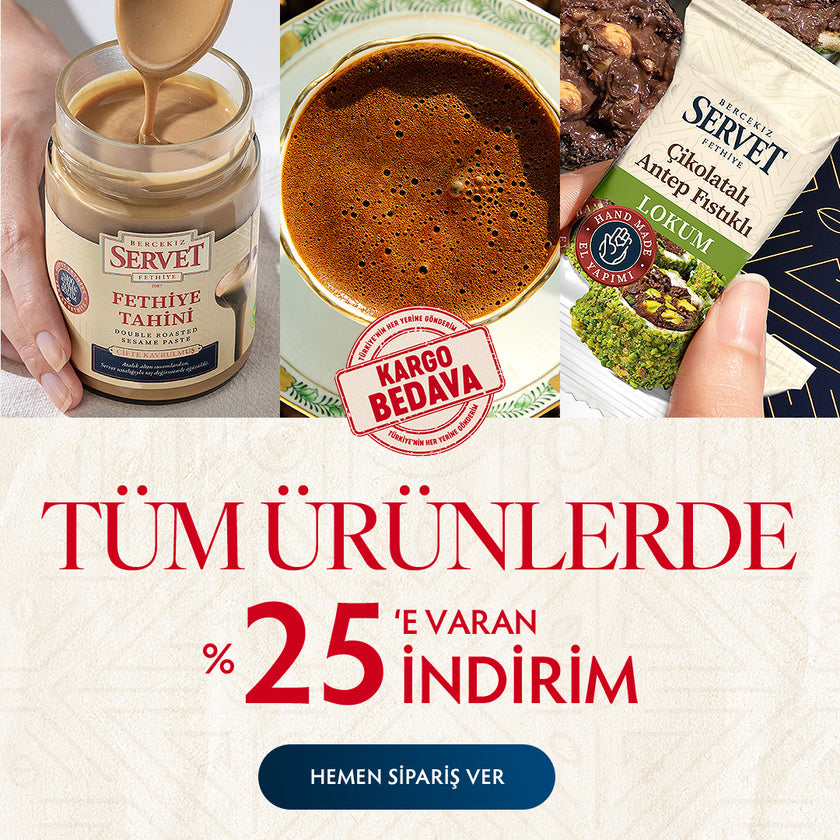 Servet | El Yapımı Helva, Lokum, Atalık Altın Susamdan Tahin